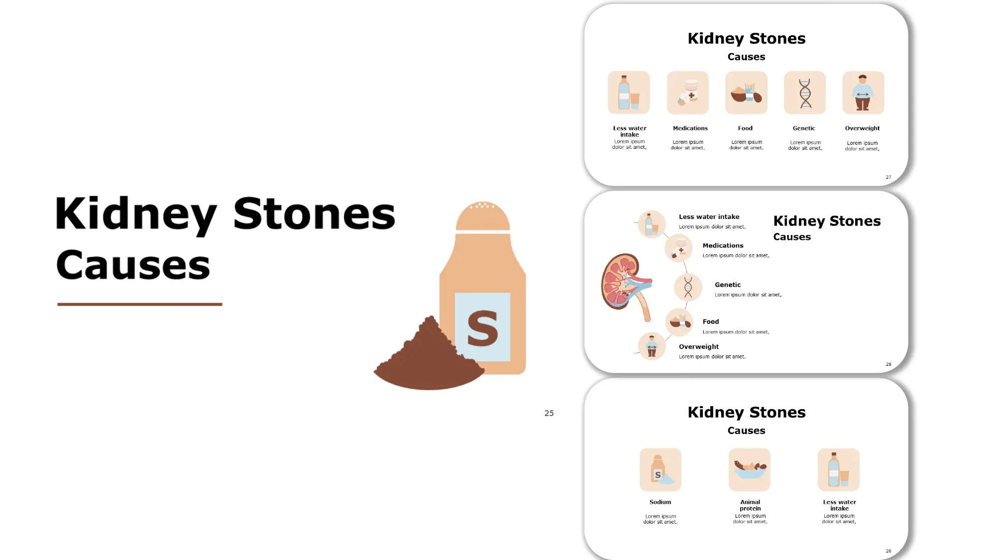 Download kidney Stones PowerPoint Template|RxSlides